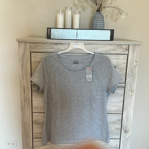 exertek | Tops | Exertek Grey Short Sleeve Tee Shirt Top Xl | Poshmark
